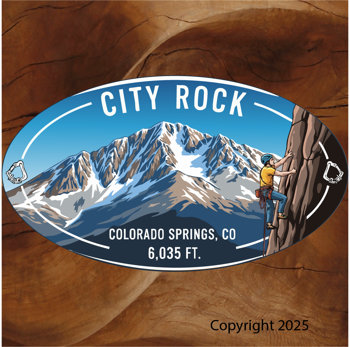 City Rock Colorado Climbing Sticker Name Drop Sticker – Colorado ...